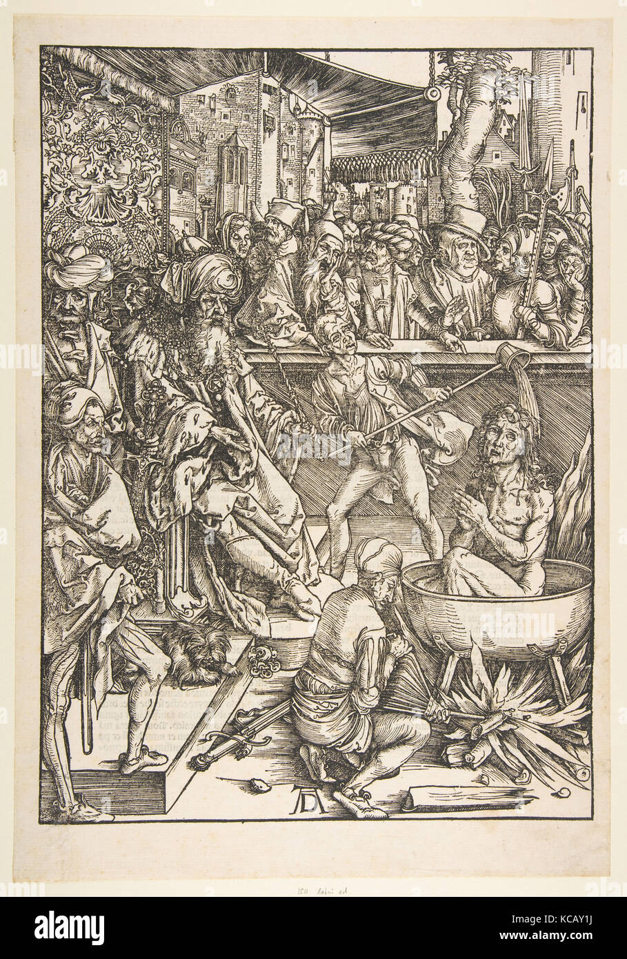 The Martyrdom of Saint John, from The Apocalypse, Latin Edition 1511 ...