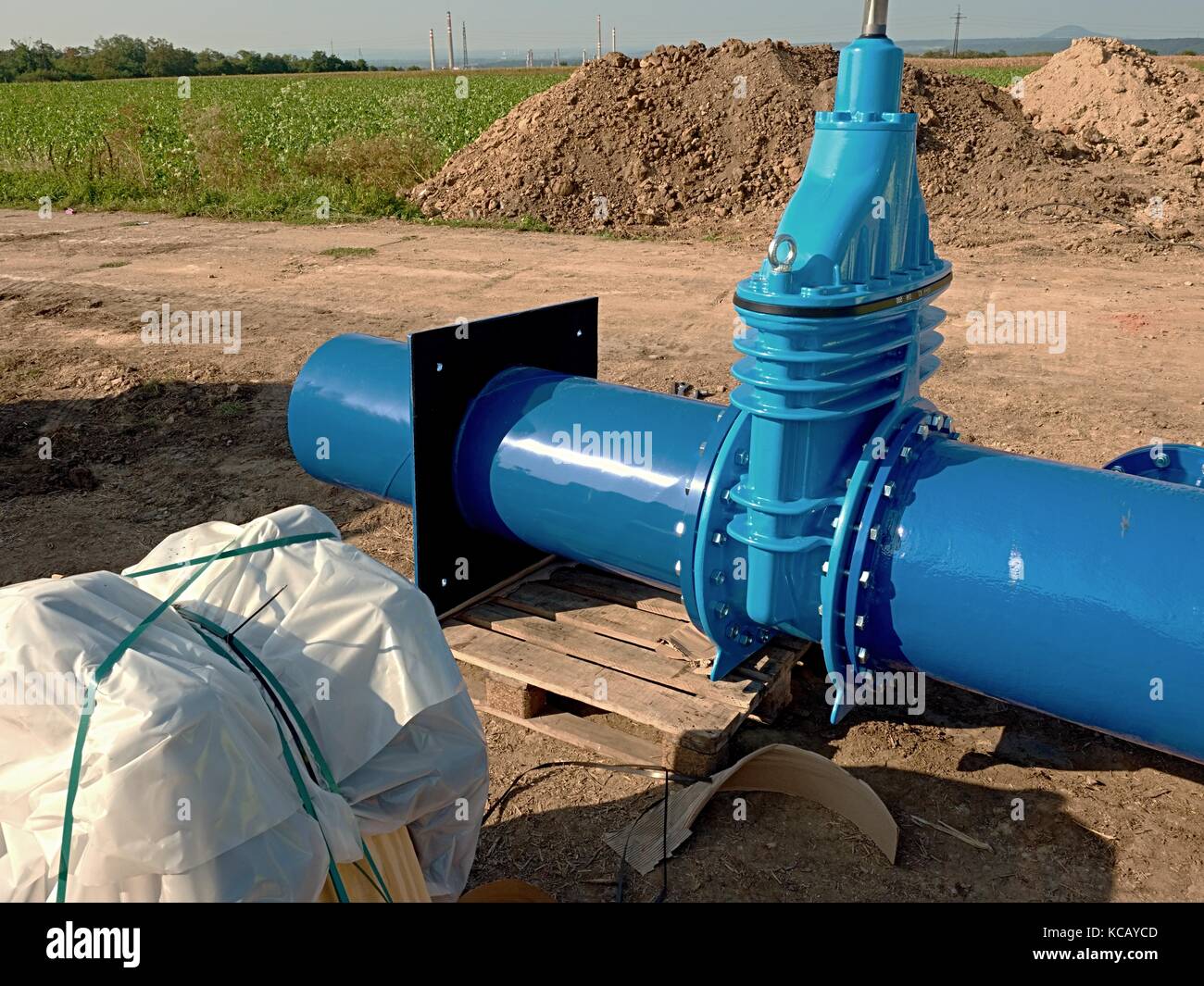 500mm big new drink water Gate valve joint with screws and nuts to pipe ...