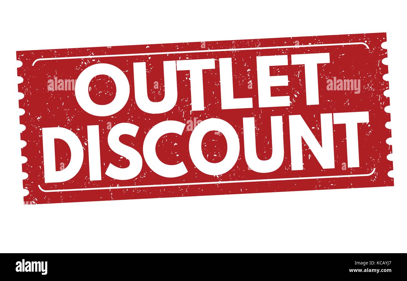 Outlet sign stamp on Stock Vector Images - Alamy