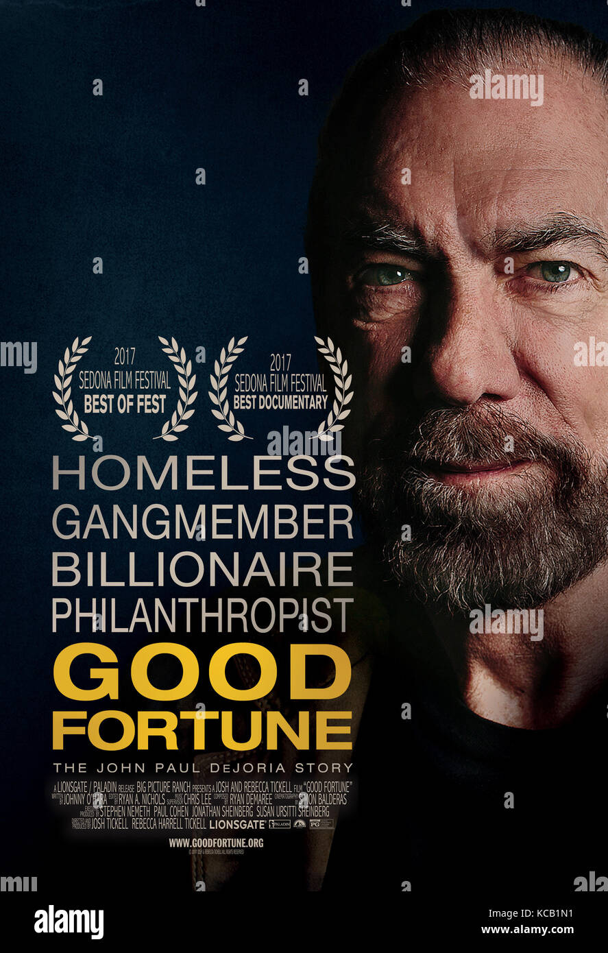 GOOD FORTUNE, US poster, John Paul DeJoria, 2016. © Lionsgate /Courtesy ...