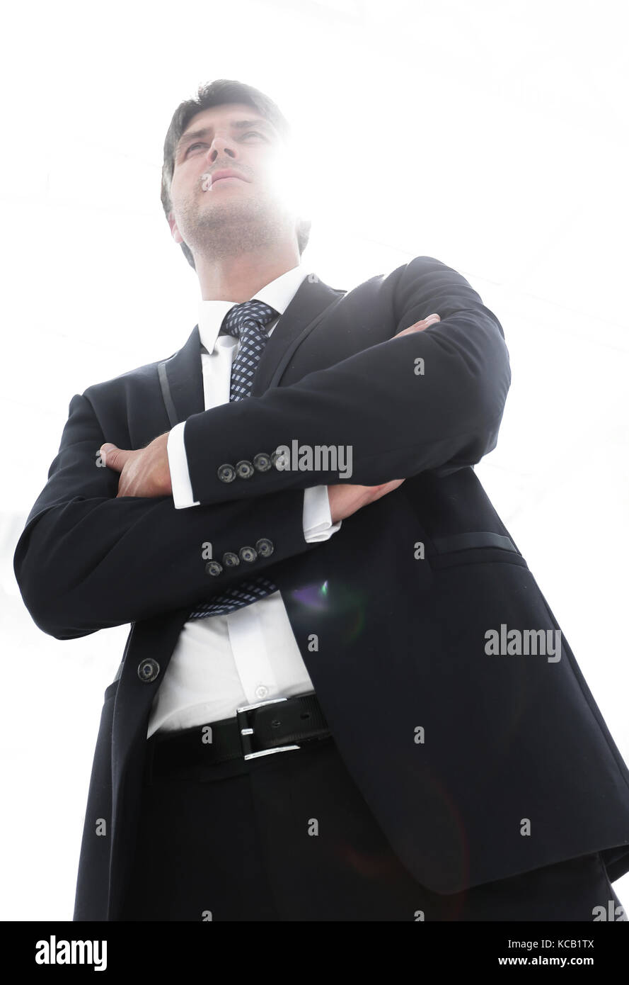 successful businessman looking forward Stock Photo - Alamy
