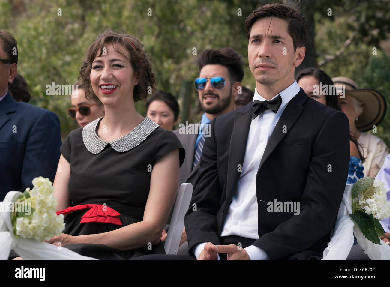 LITERALLY, RIGHT BEFORE AARON, l-r: Kristen Schaal, Justin Long, 2017 ...