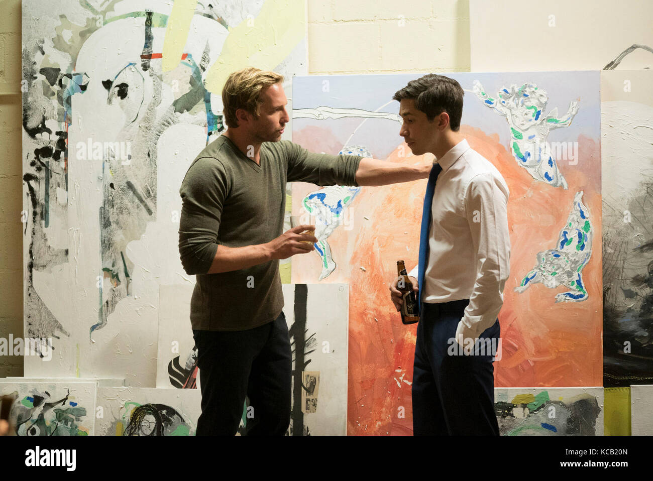 LITERALLY, RIGHT BEFORE AARON, from left: Ryan Hansen, Justin Long ...