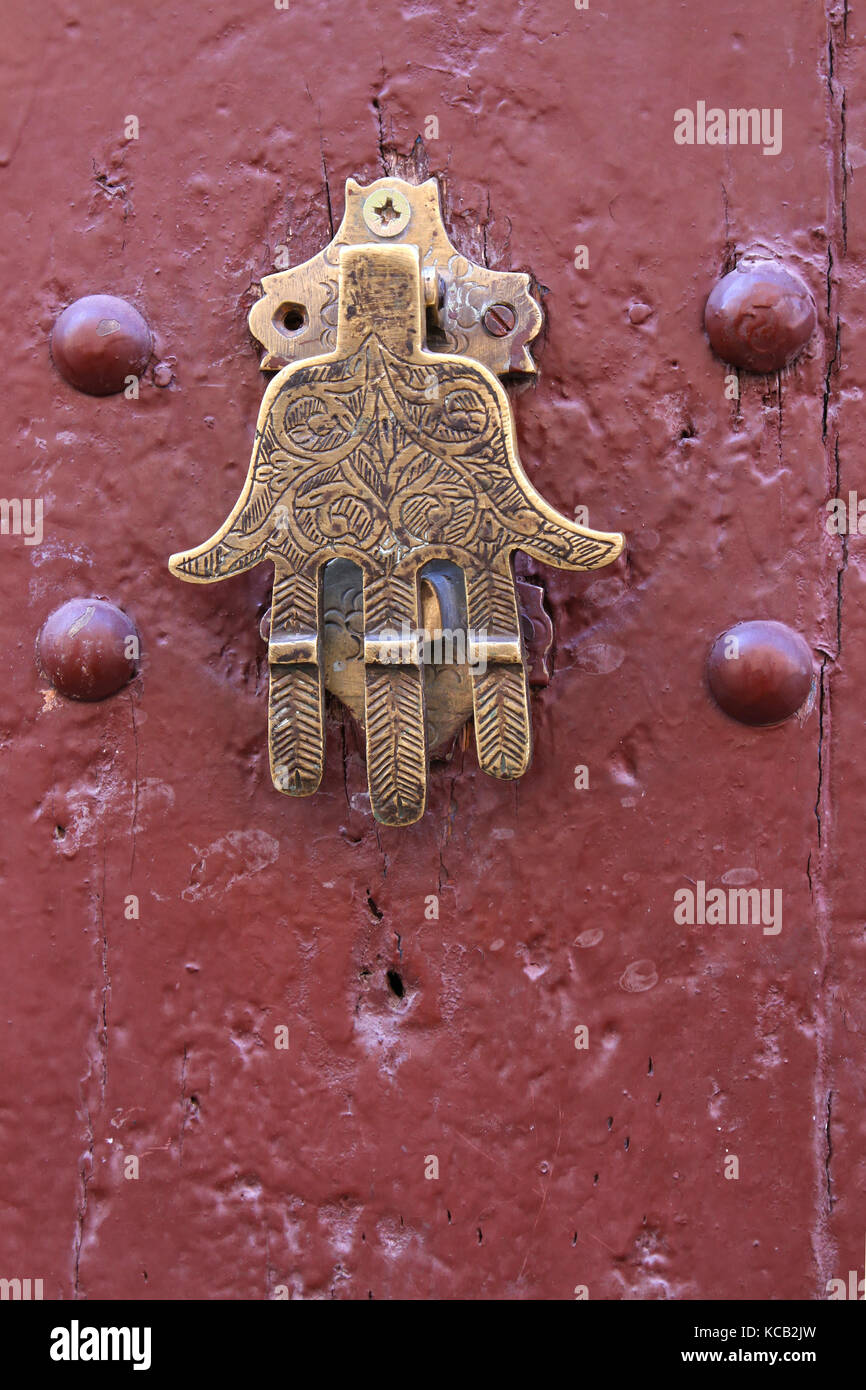 Moroccan locks and knockers Stock Photo - Alamy