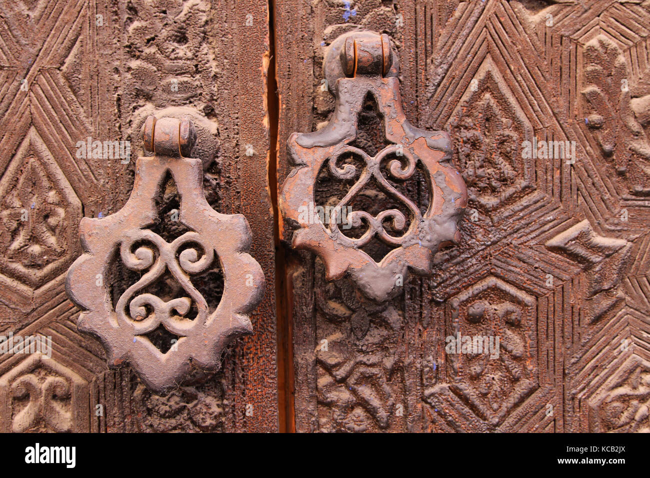 Moroccan locks and knockers Stock Photo - Alamy