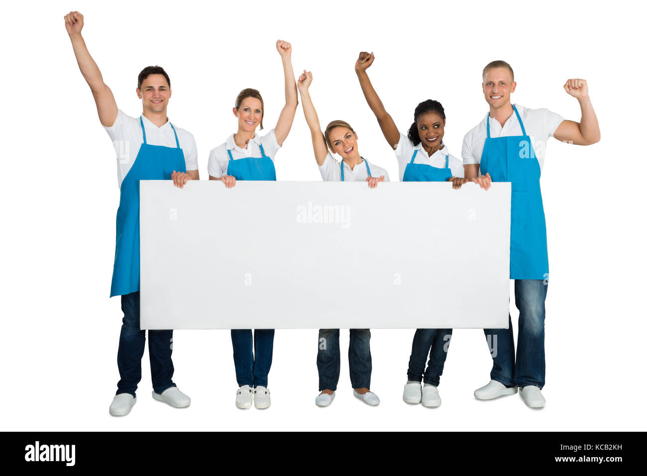 People holding banner hi-res stock photography and images - Alamy
