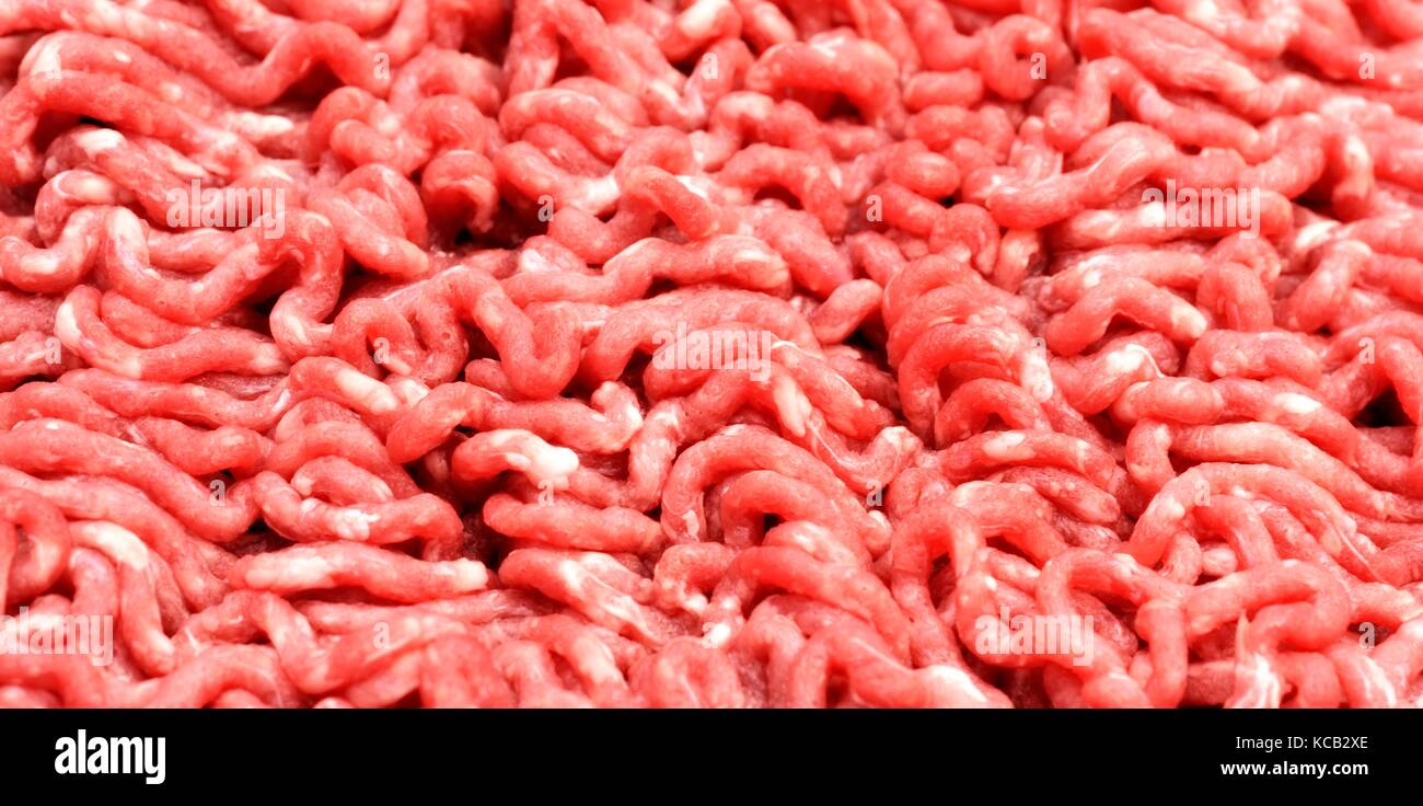 Raw mince beef close up Stock Photo - Alamy