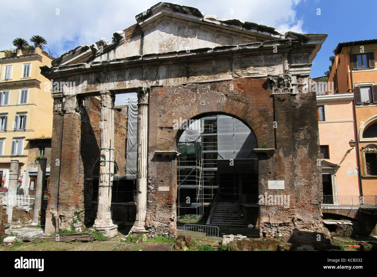 The Porticus Octaviae. The structure was built by Augustus in the name ...