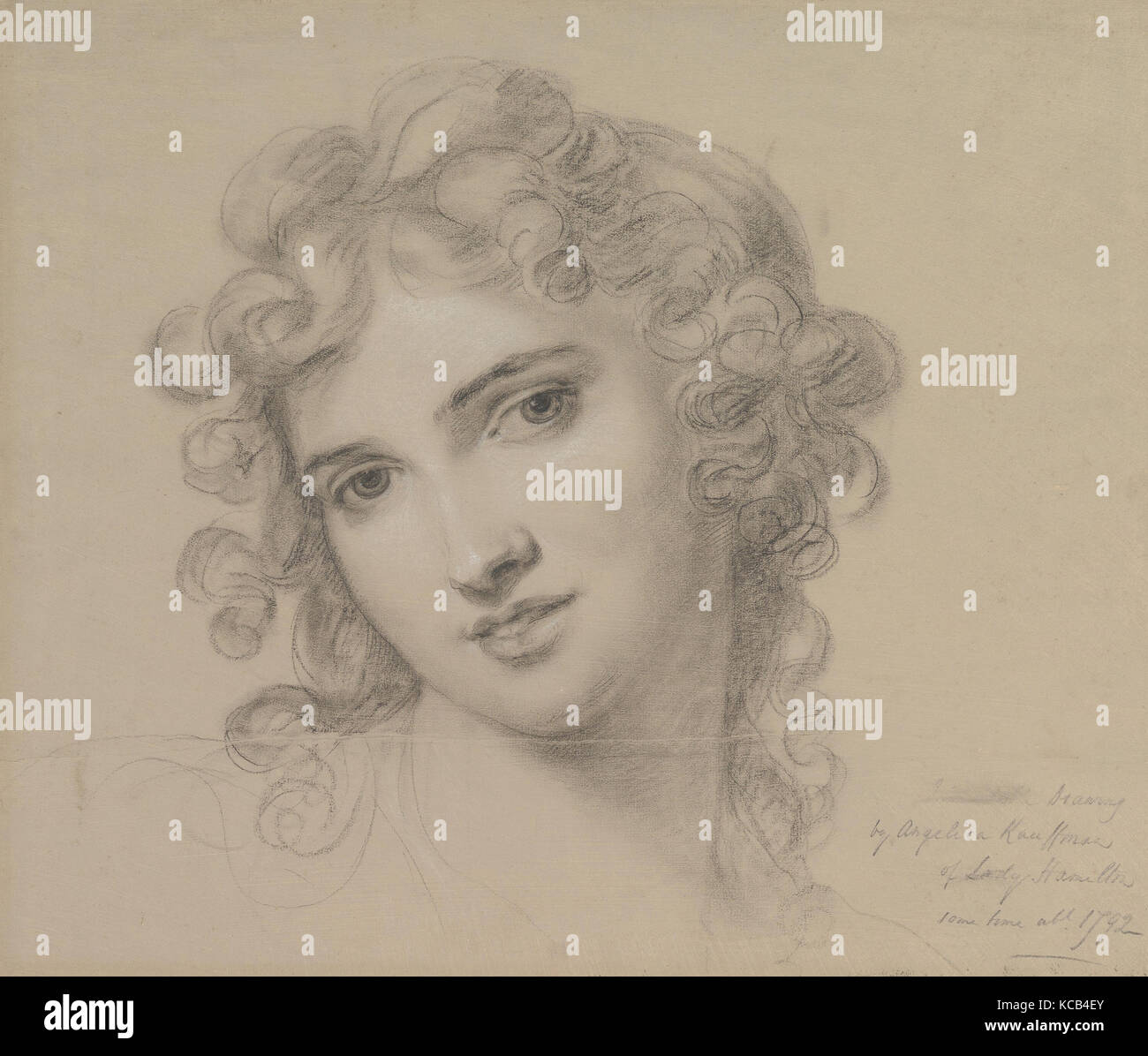 Portrait of Emma Hamilton, Angelica Kauffmann, 1791 Stock Photo - Alamy