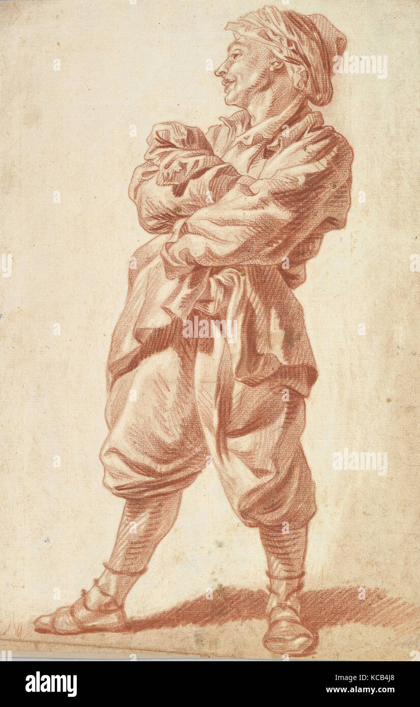 Standing Man in Exotic Dress, Attributed to Jakob Matthias Schmutzer ...