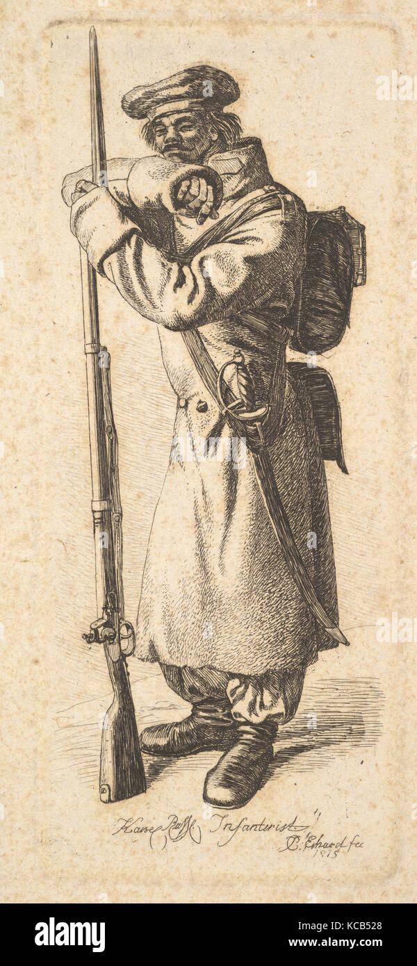 The Russian Infantryman, Johann Christoph Erhard, 1815 Stock Photo - Alamy