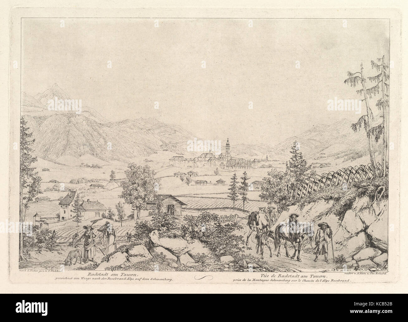 Rural Landscape, "Radstadt am Tauren", Johann Christoph Erhard, early ...