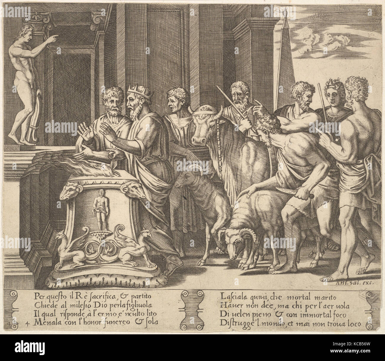 Plate 4: Psyche's father consulting the oracle, from 'The Fable of ...