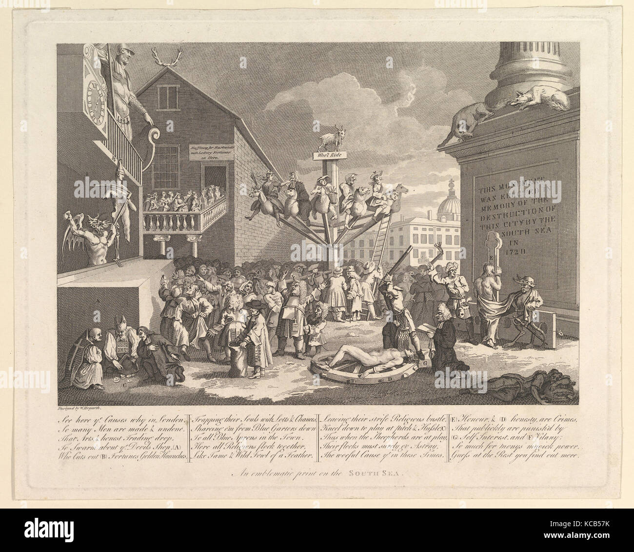 William hogarth south sea hi-res stock photography and images - Alamy