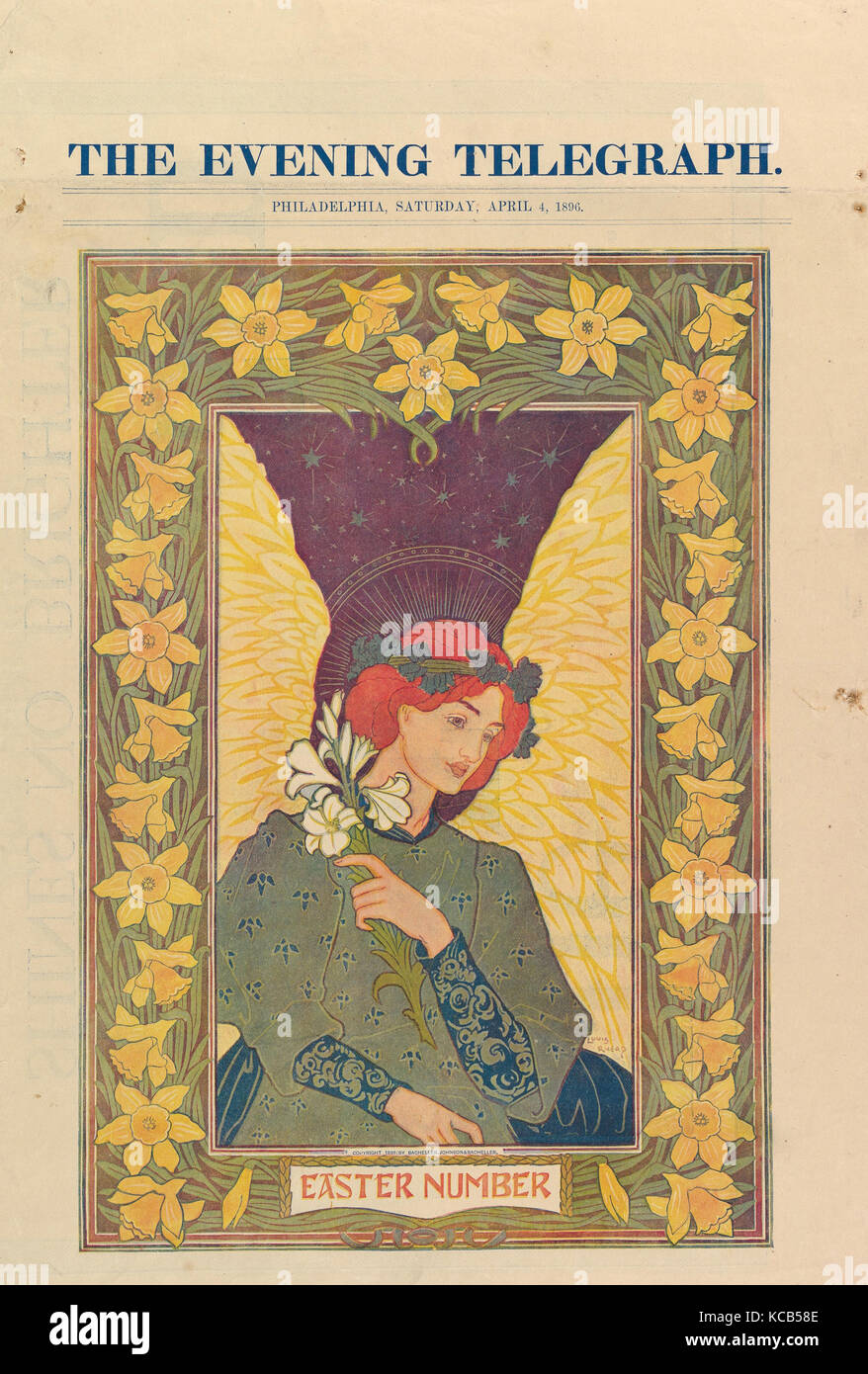 The Evening Telegraph: Easter Number, Louis John Rhead, 1896 Stock ...
