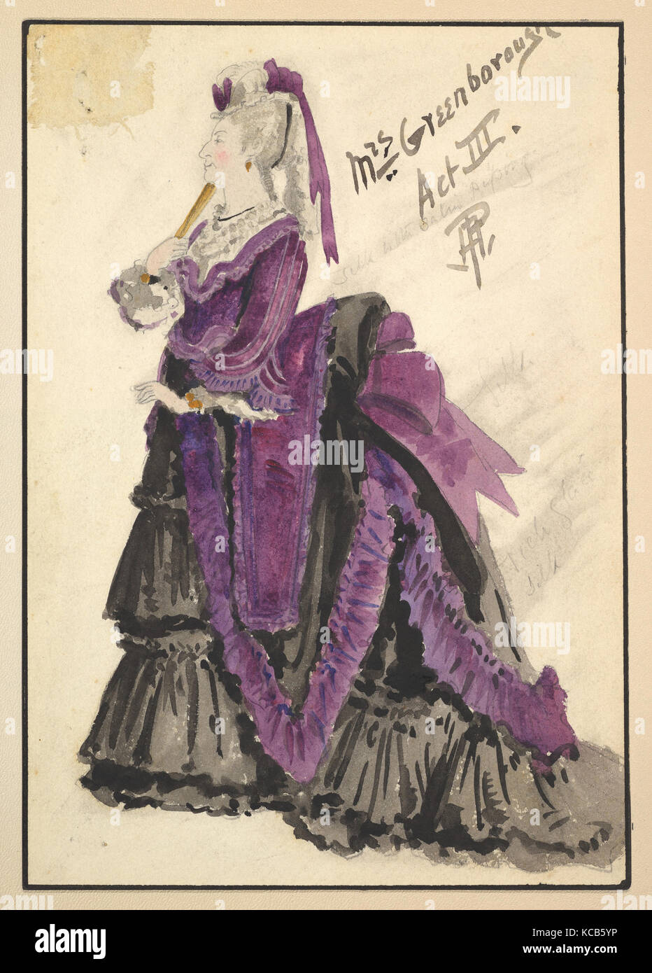 Design Costume for 'Mrs. Greenborough', Act III, Percy Anderson, 1901 ...