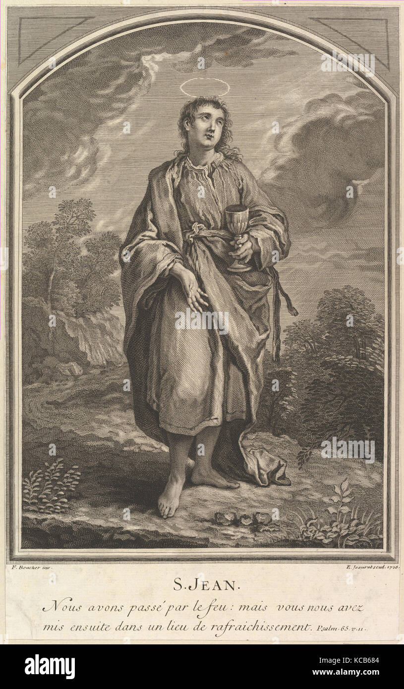 Saint Jean, 1726, Etching and engraving, Sheet (trimmed): 13 5/8 × 8 7/ ...