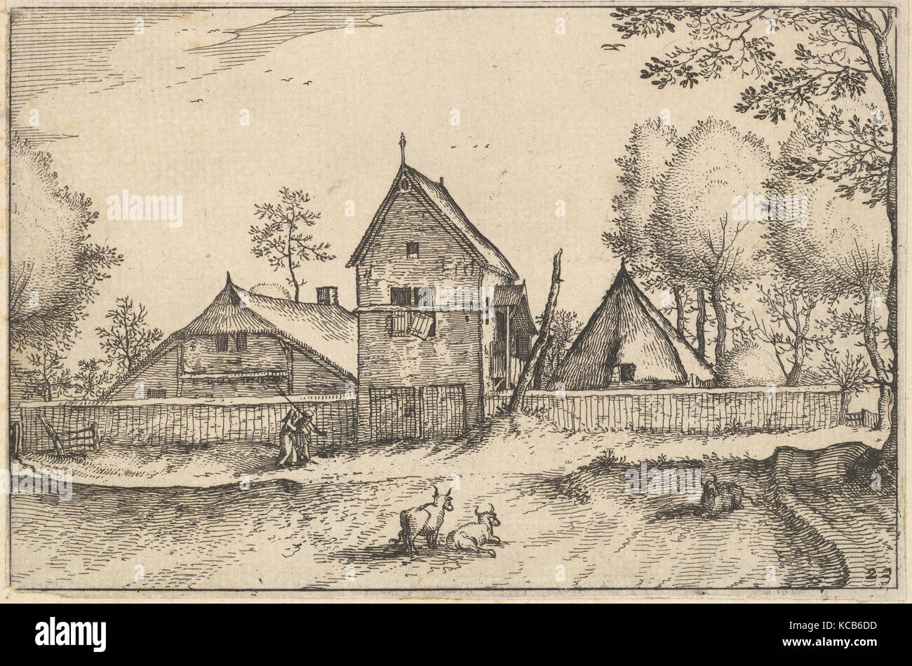 Large walled farm hi-res stock photography and images - Alamy