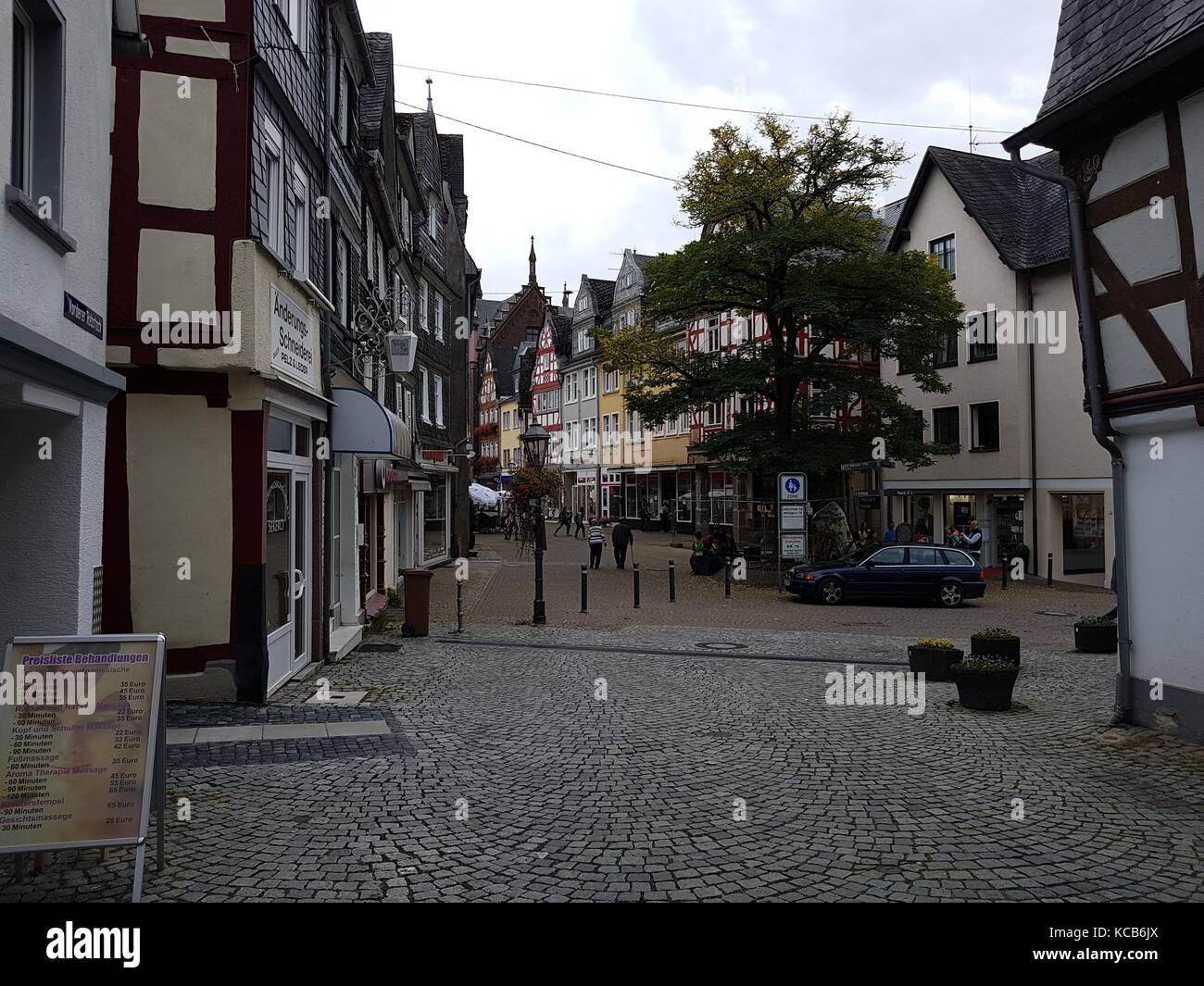 Typical old german street hi-res stock photography and images - Alamy