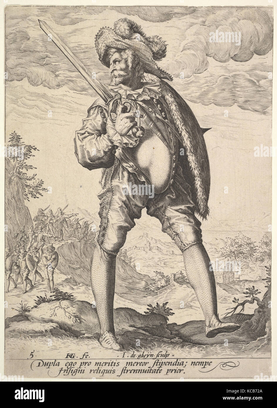 Soldier, Armed with Broadsword and Shield, from Officers and Soldiers ...