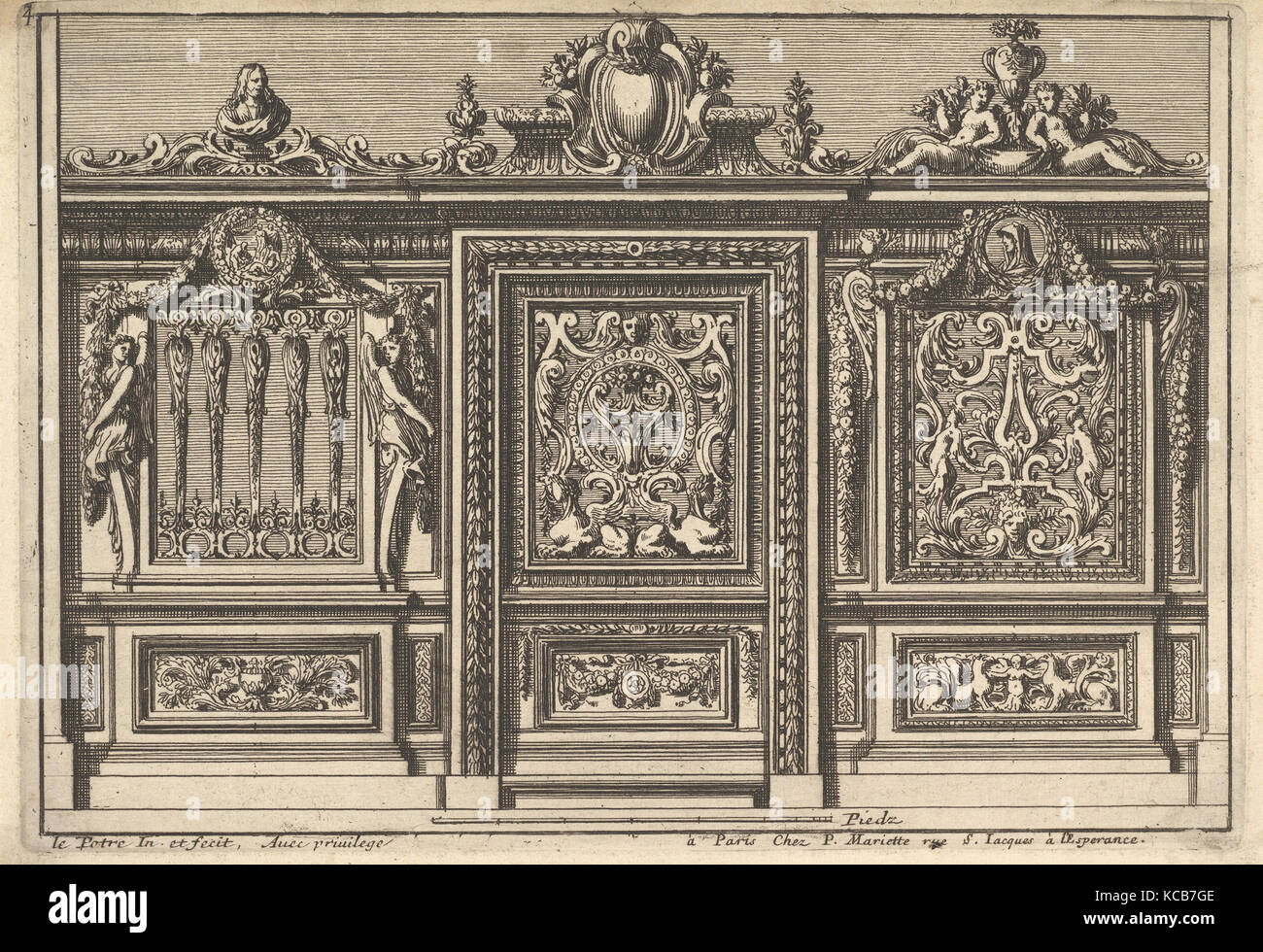 Design for a Choir Screen with Two Variants, from: Clôtures de ...