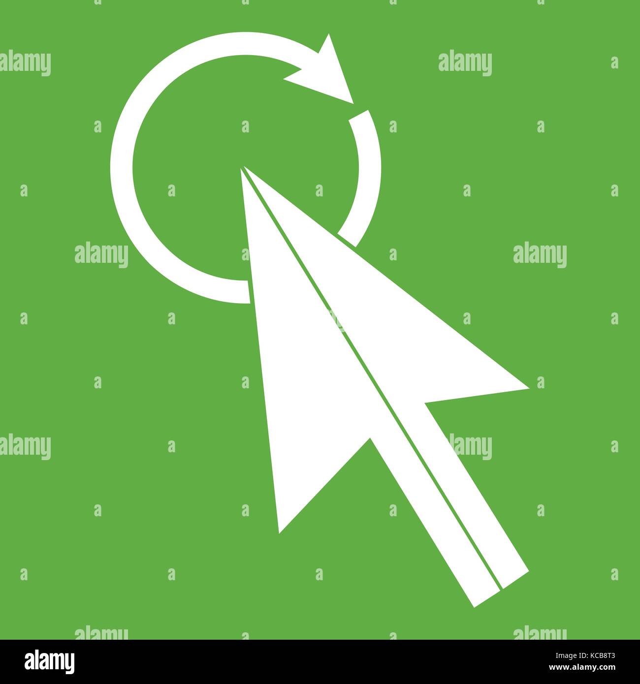 Click icon green Stock Vector Image & Art - Alamy