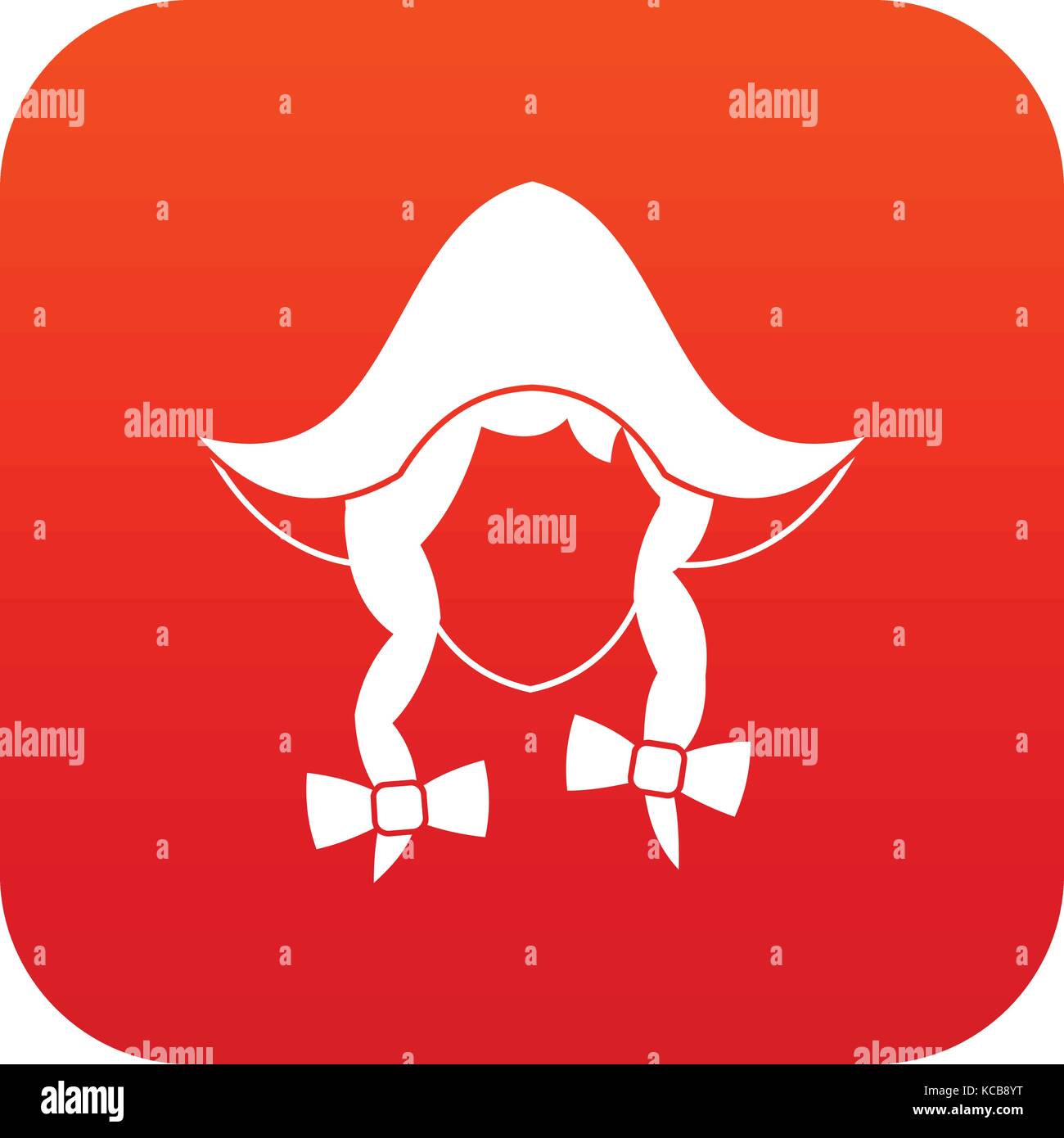 Girl dutch icon digital red Stock Vector Image & Art - Alamy