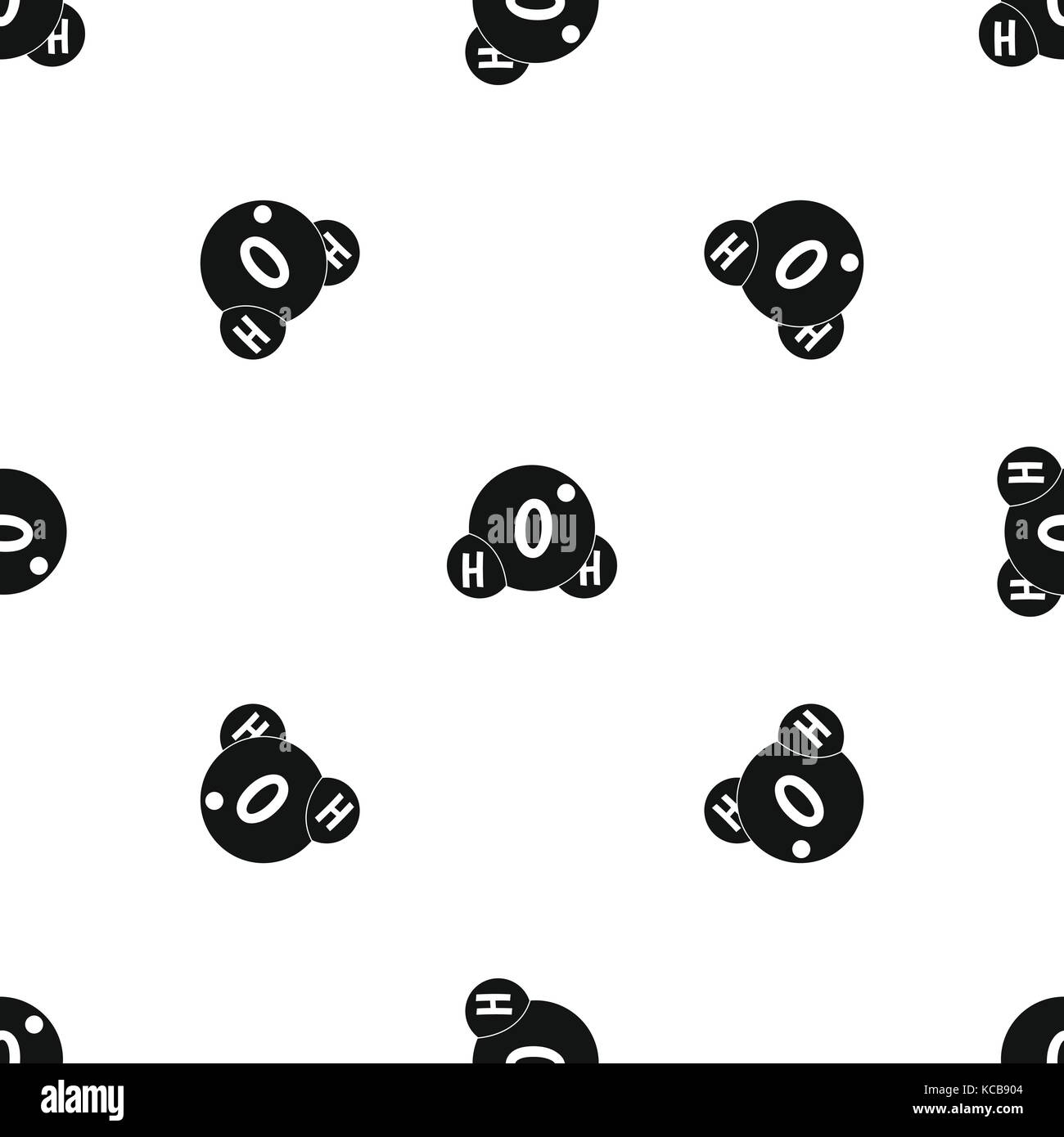 Water molecule pattern seamless black Stock Vector Image & Art - Alamy