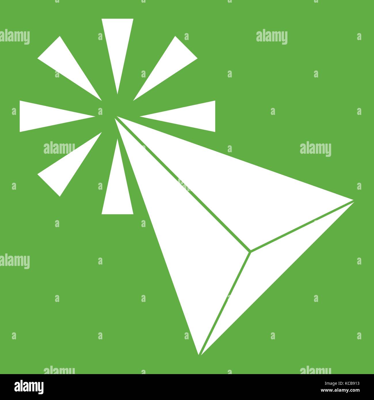 Click icon green Stock Vector Image & Art - Alamy