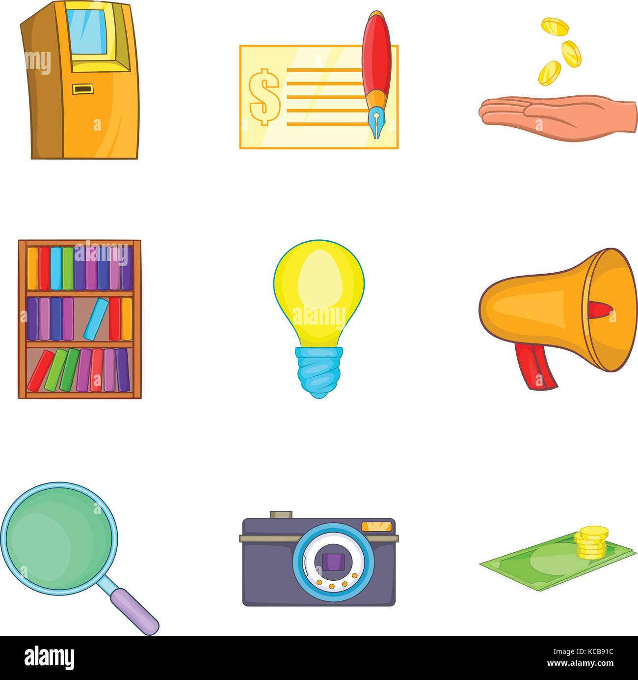 Physical media icons set, cartoon style Stock Vector Image & Art - Alamy
