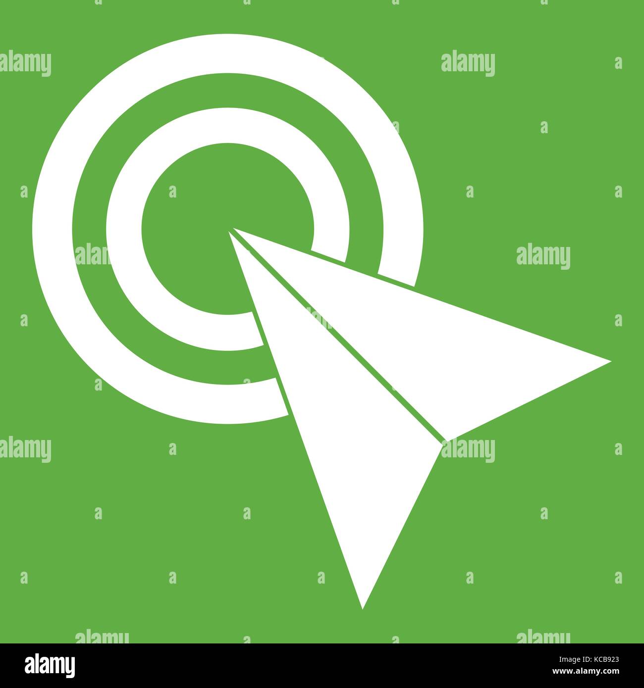 Click icon green Stock Vector Image & Art - Alamy