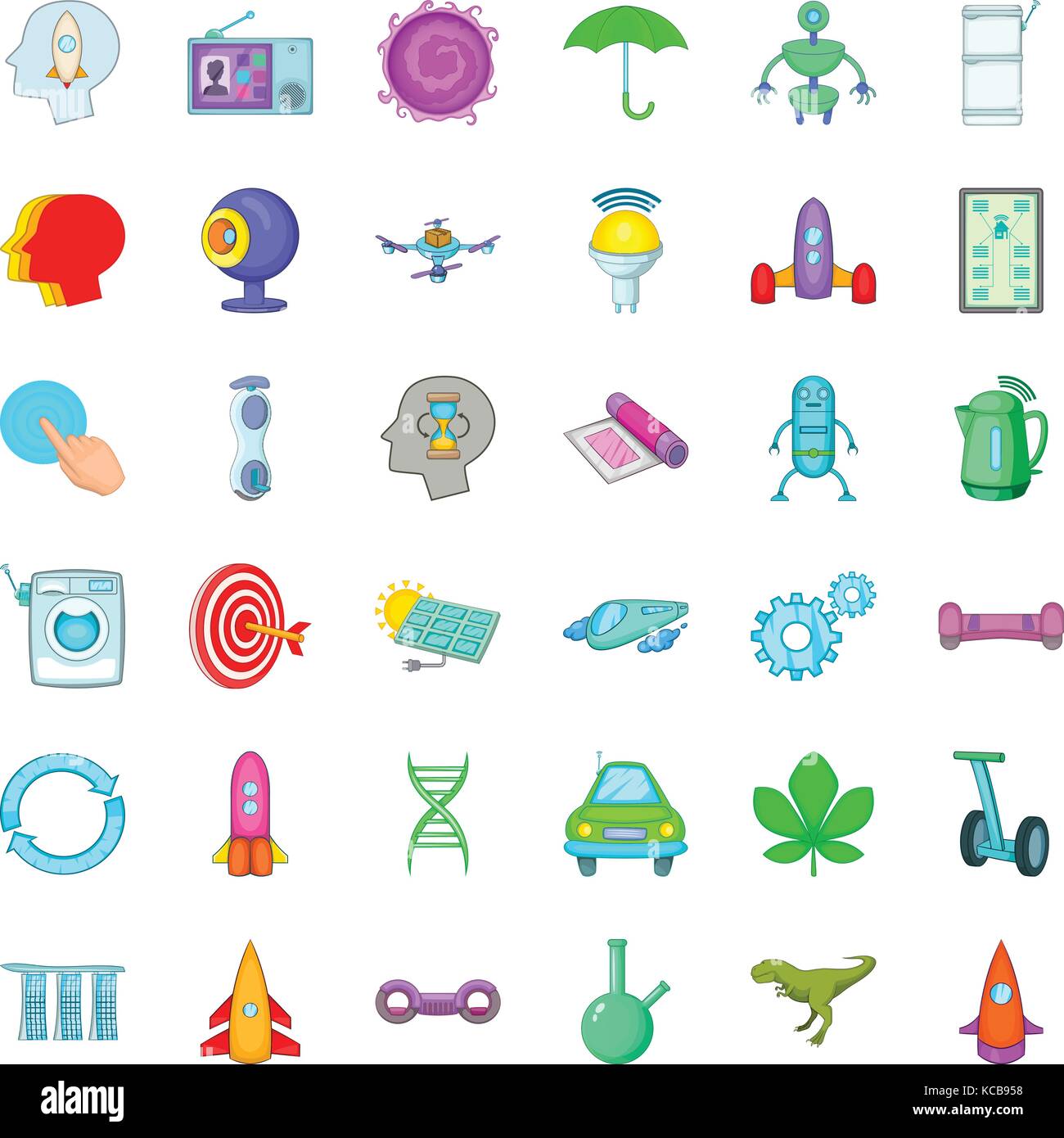 Laboratory icons set, cartoon style Stock Vector Image & Art - Alamy