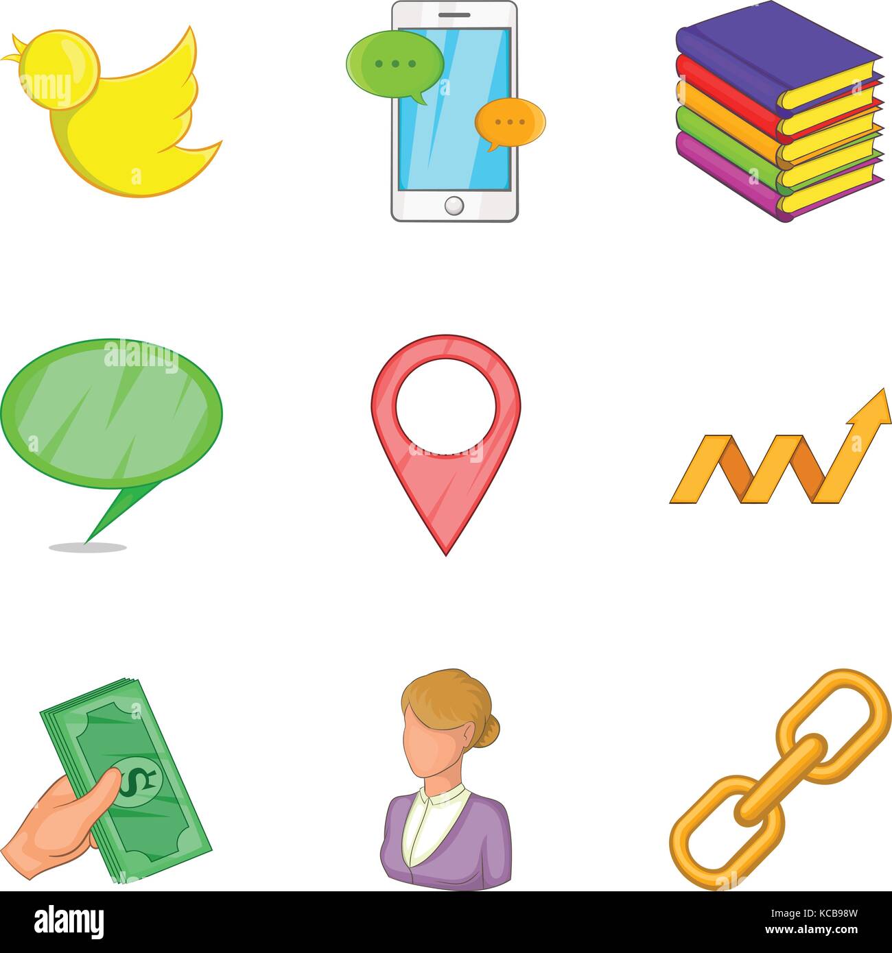 Remote training icons set, cartoon style Stock Vector Image & Art - Alamy