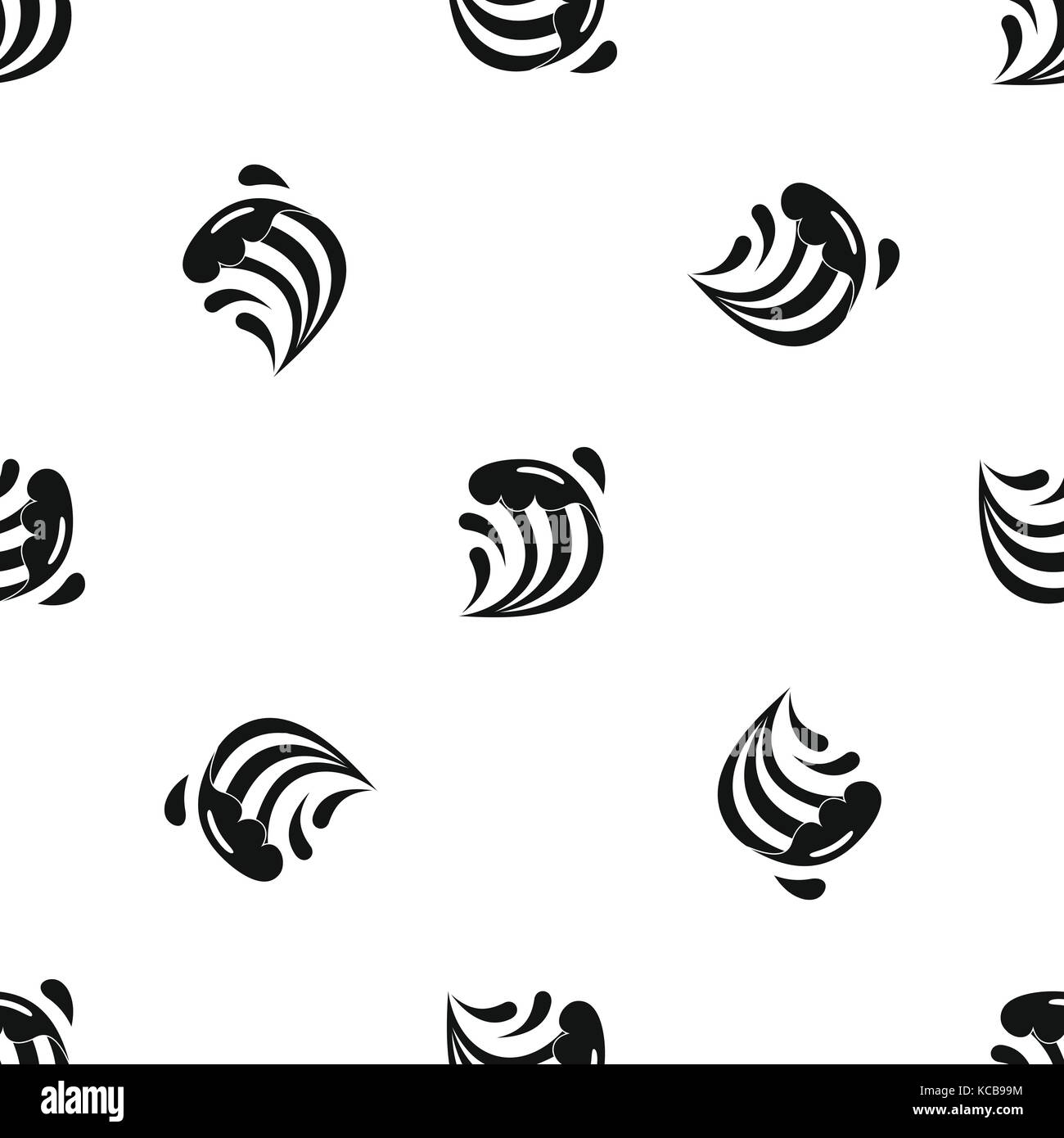 Wave pattern seamless black Stock Vector Image & Art - Alamy