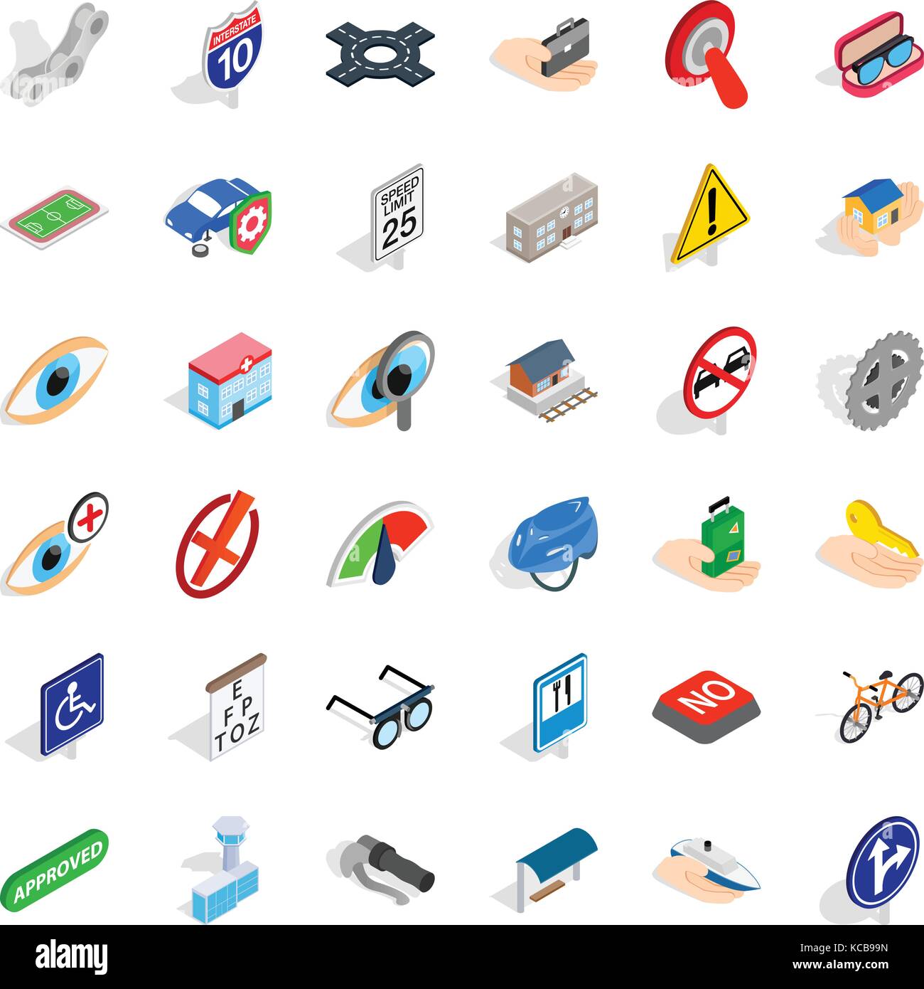 Rood icons set, isometric style Stock Vector Image & Art - Alamy