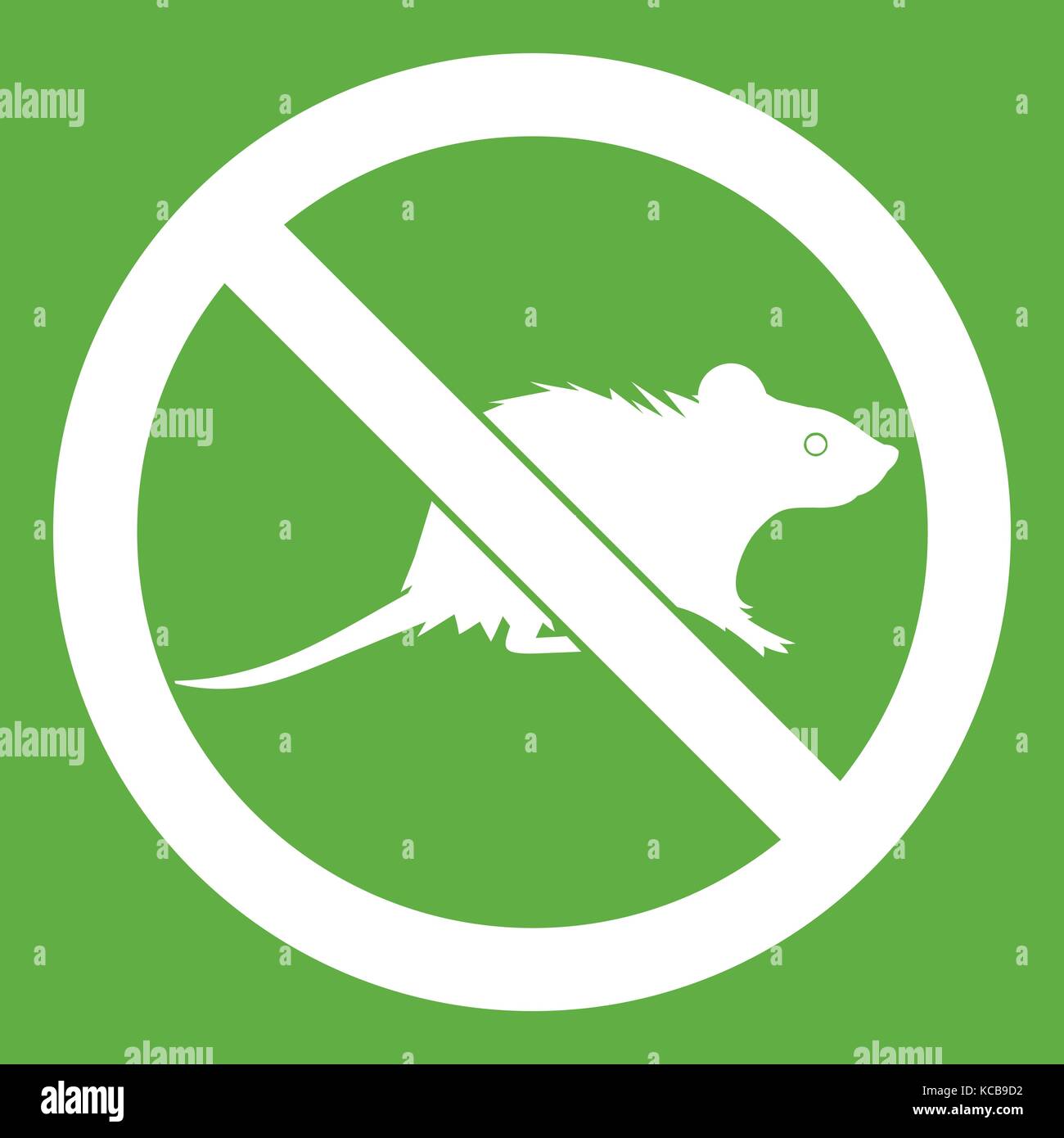No rats sign icon green Stock Vector Image & Art - Alamy