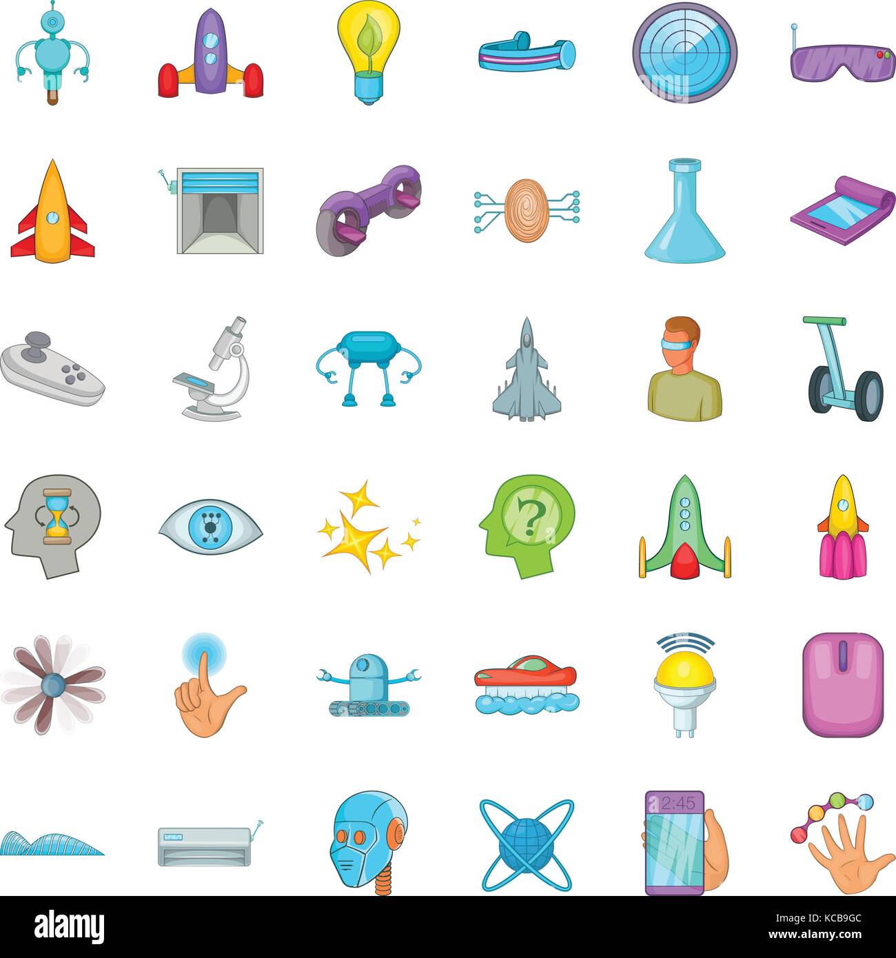 Laboratory icons set, cartoon style Stock Vector Image & Art - Alamy
