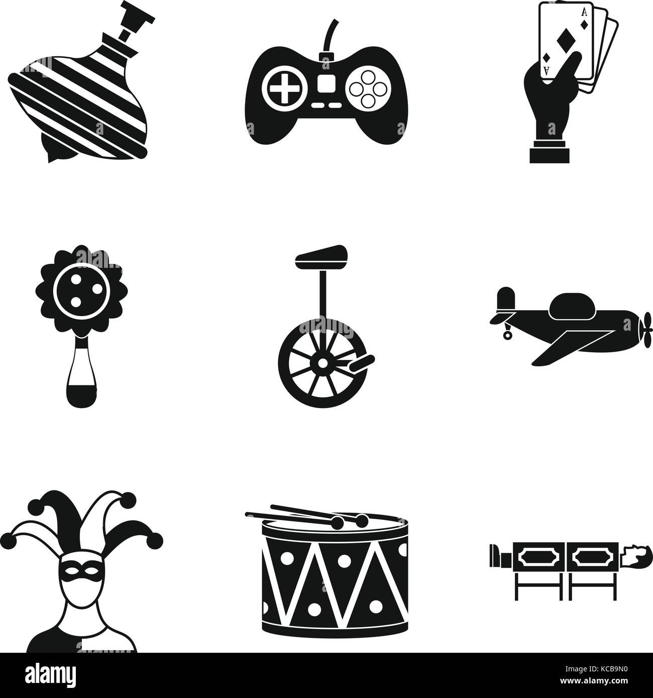 Entertainment industry icons set, simple style Stock Vector Image & Art ...