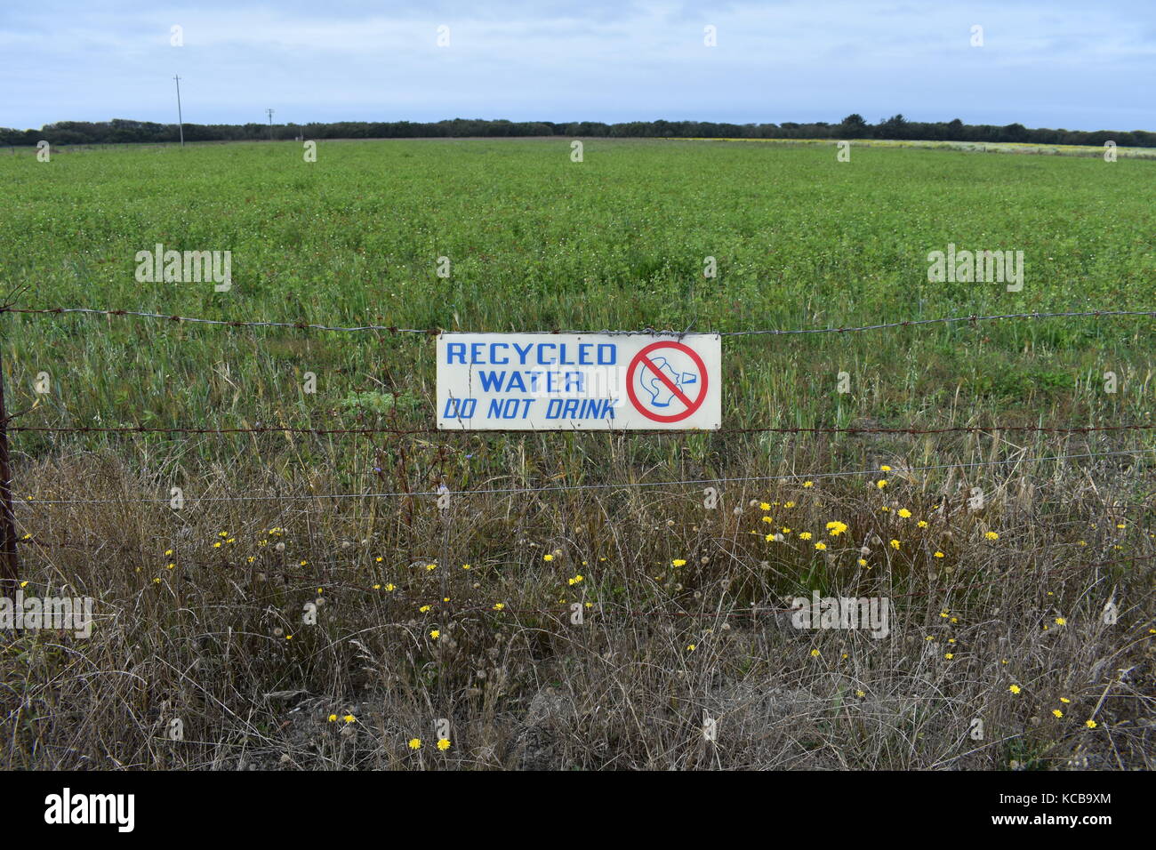 Recycled Water Sign Stock Photo - Alamy
