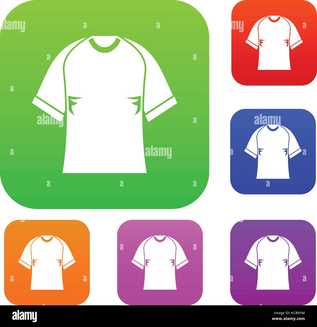 Raglan tshirt set color collection Stock Vector Image & Art - Alamy