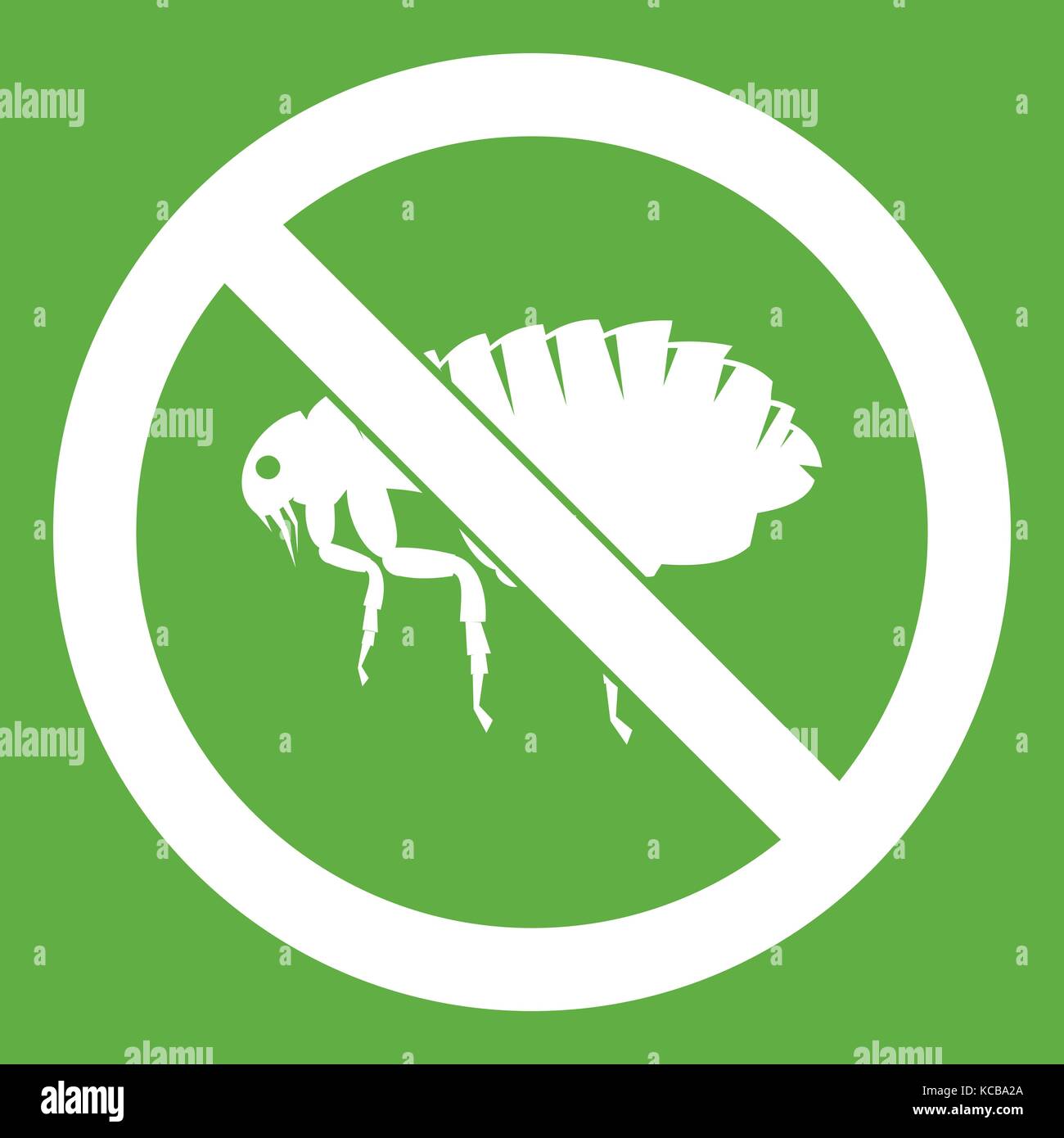 No flea sign icon green Stock Vector Image & Art - Alamy