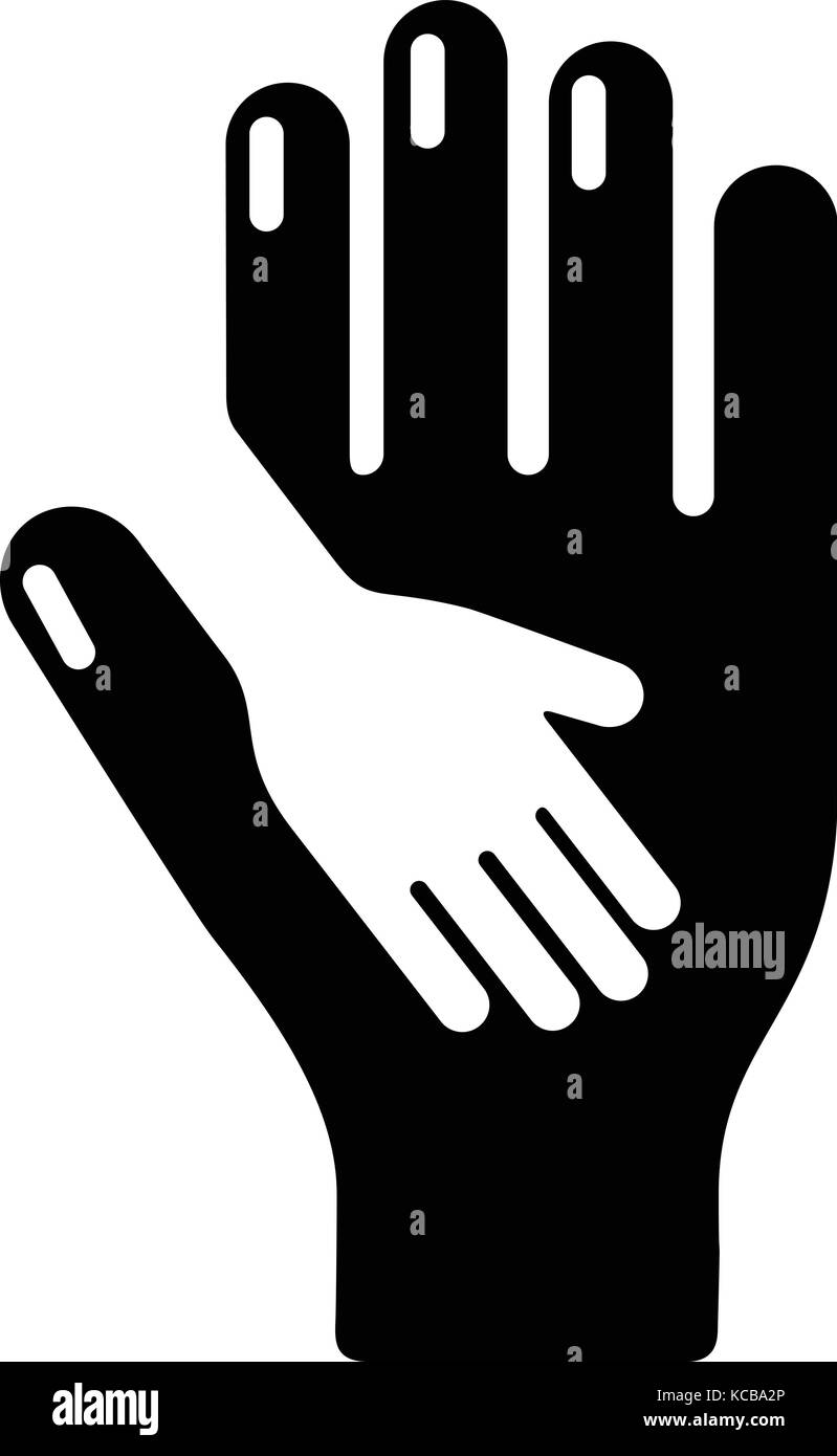 Caring hand icon, simple black style Stock Vector Image & Art - Alamy