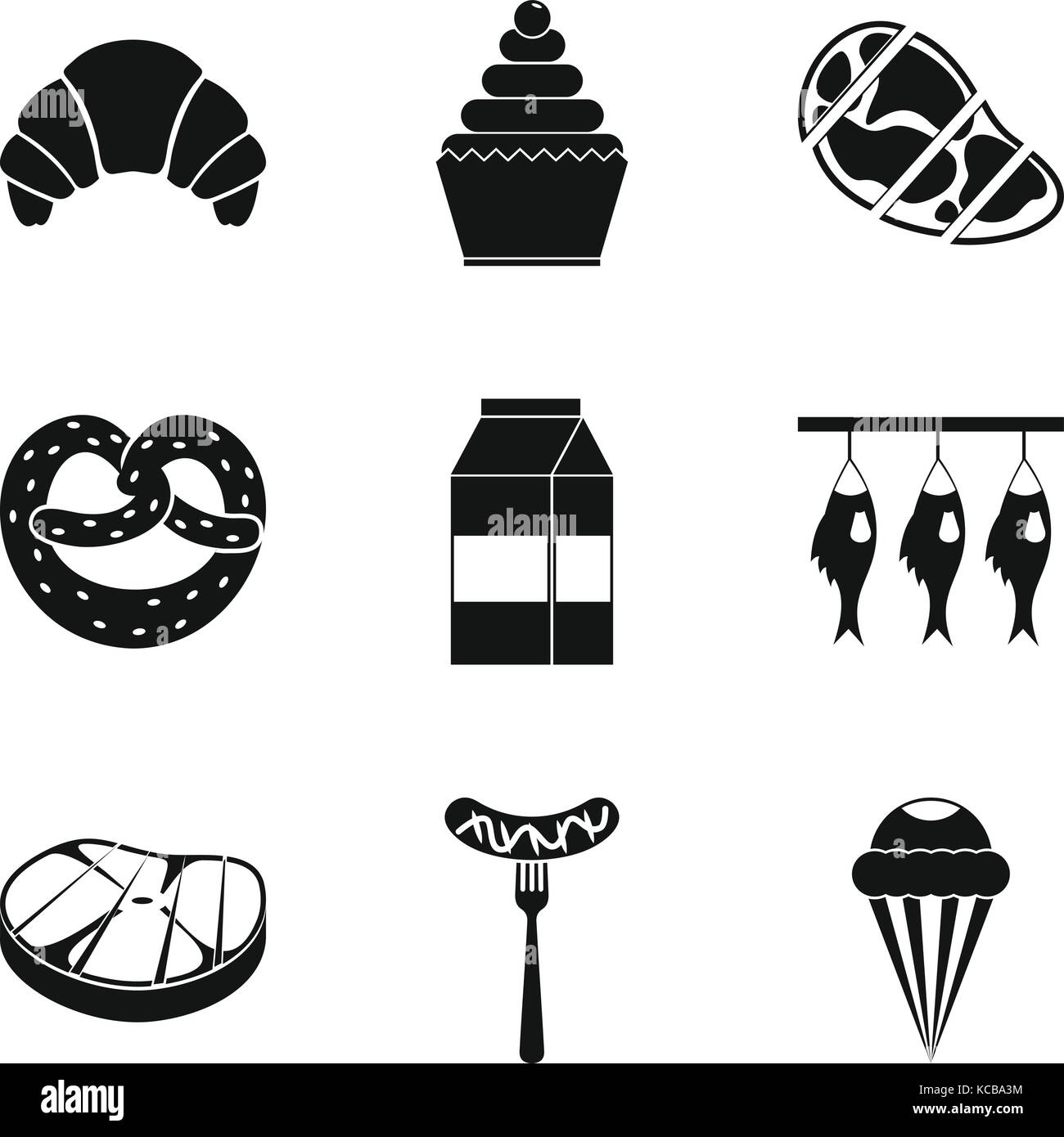 Grease icons set, simple style Stock Vector Image & Art - Alamy