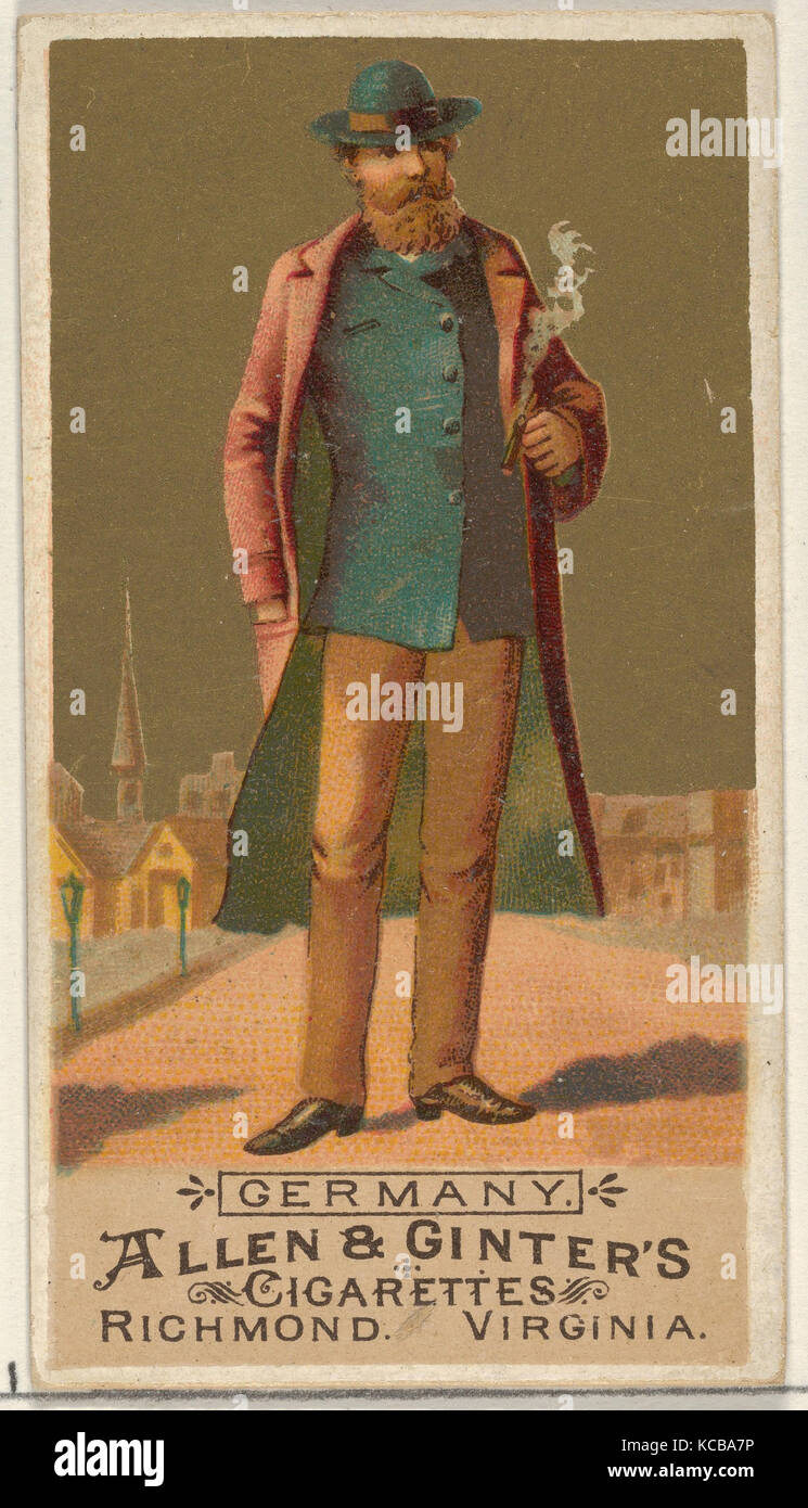 Germany, from the Natives in Costume series (N16) for Allen & Ginter ...