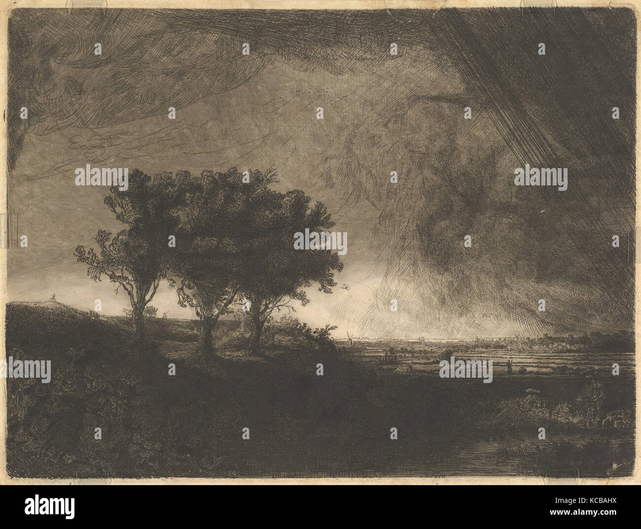 The Three Trees, after Rembrandt, Captain William E. Baillie, 1758 ...