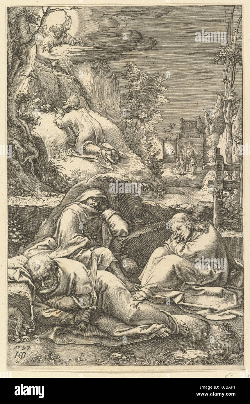 The agony in the garden from the passion of christ hi-res stock ...