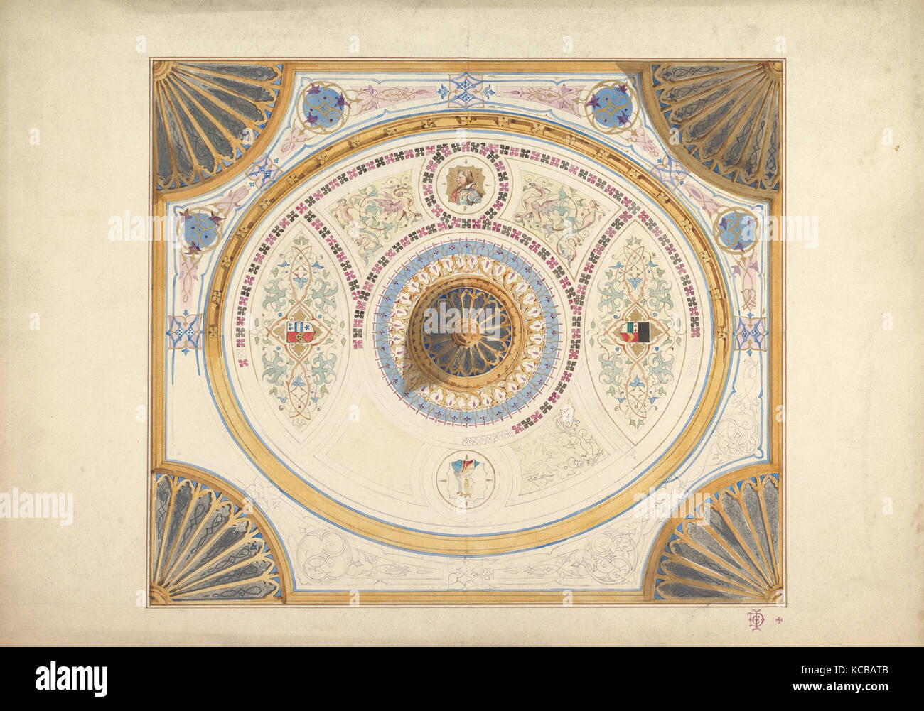 Design ceiling two portraits hi-res stock photography and images - Alamy