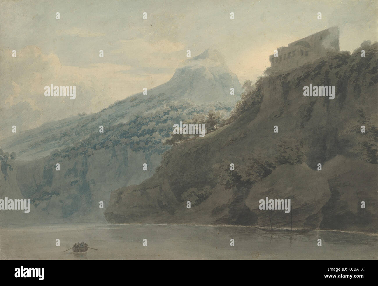 On the Gulf of Salerno near Vietri, John Robert Cozens, September 1782 ...