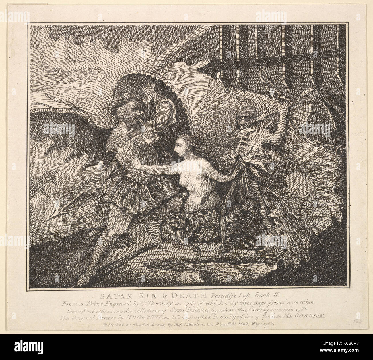 Satan, sin and death hogarth hi-res stock photography and images - Alamy