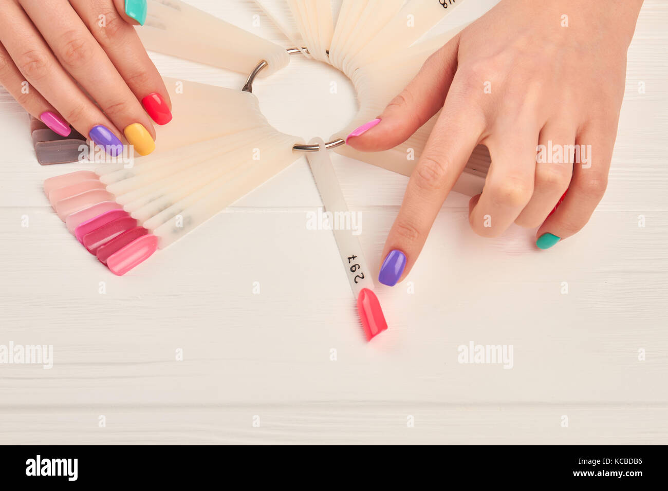 Nail color sample hi-res stock photography and images - Alamy